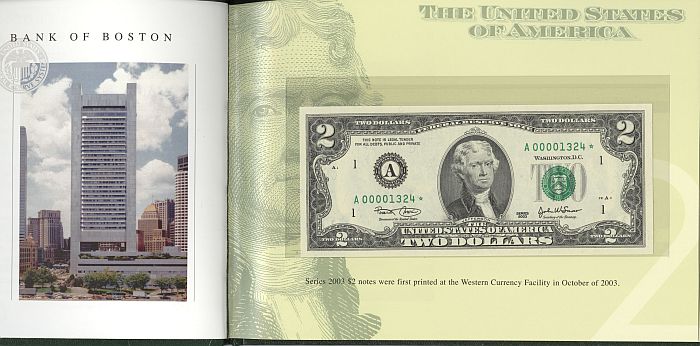 2003 $2 Star Note Premium 12-District Federal Reserve Note Set