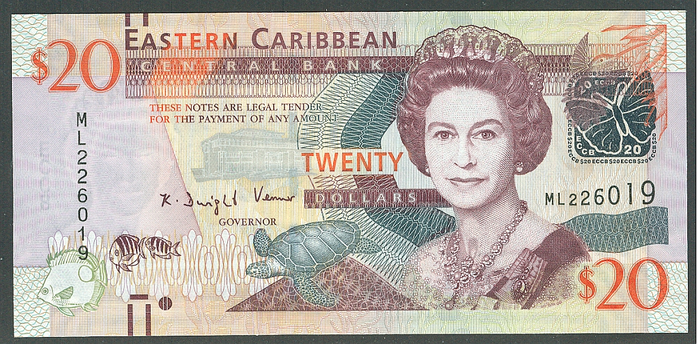NEW - Eastern Caribbean, Central Bank, [2012] $20, GemCU