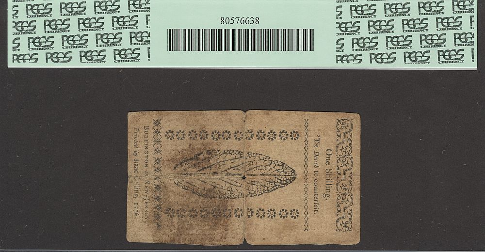 Signer of The Declaration of Independence! NJ-175 Colonial, 1 Shilling ...