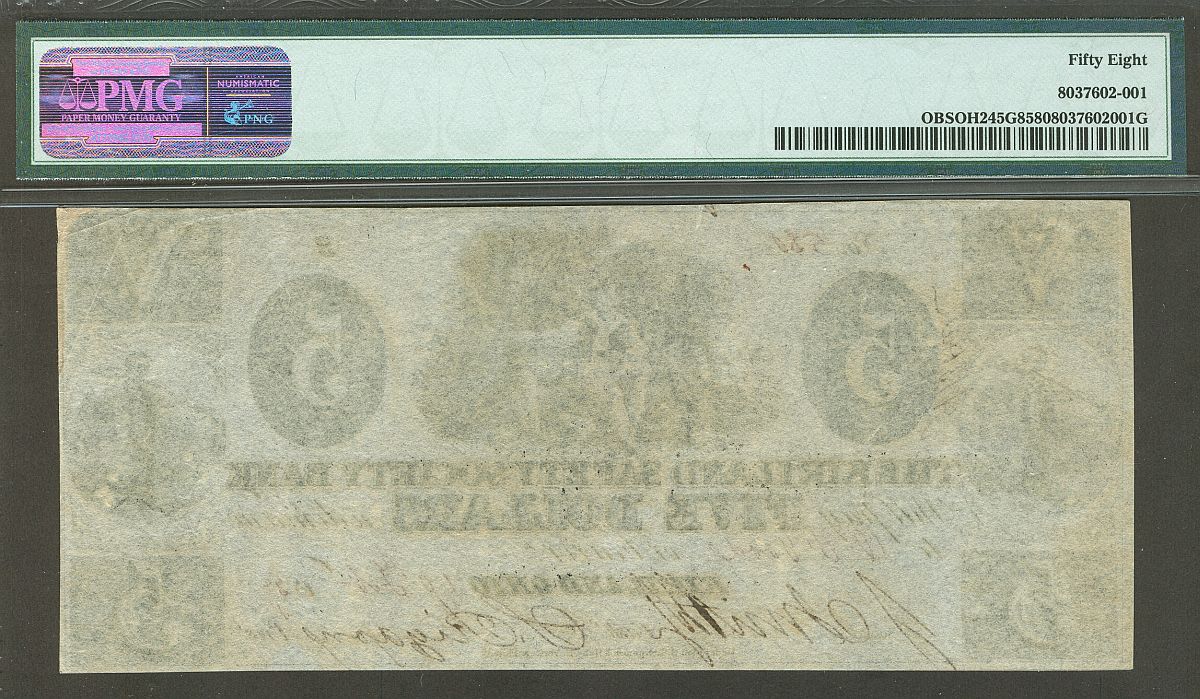 Kirtland, OH, Haxby 245-G8, The Kirtland Safety Society Bank $5 ...