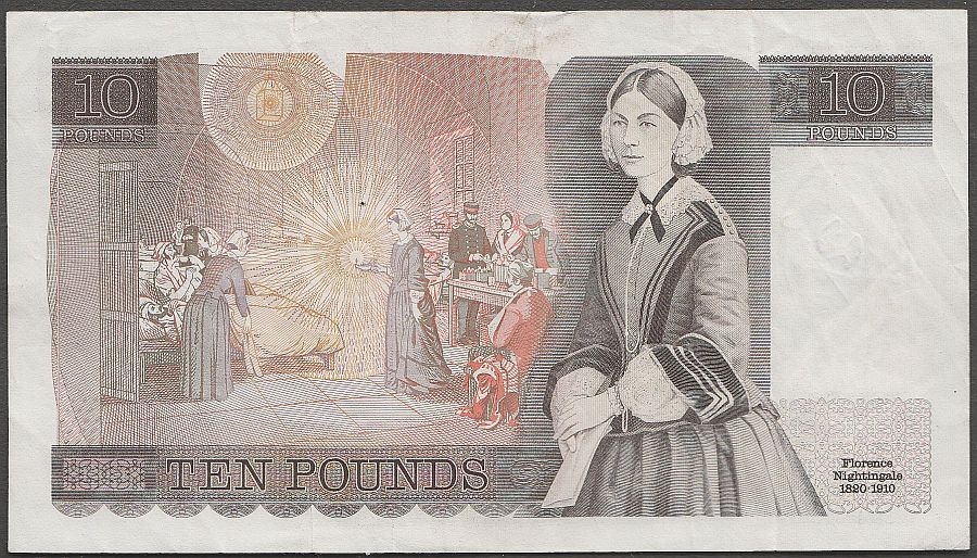 P-379a, Great Britain, 1975-1980 Ten Pound Note, VF